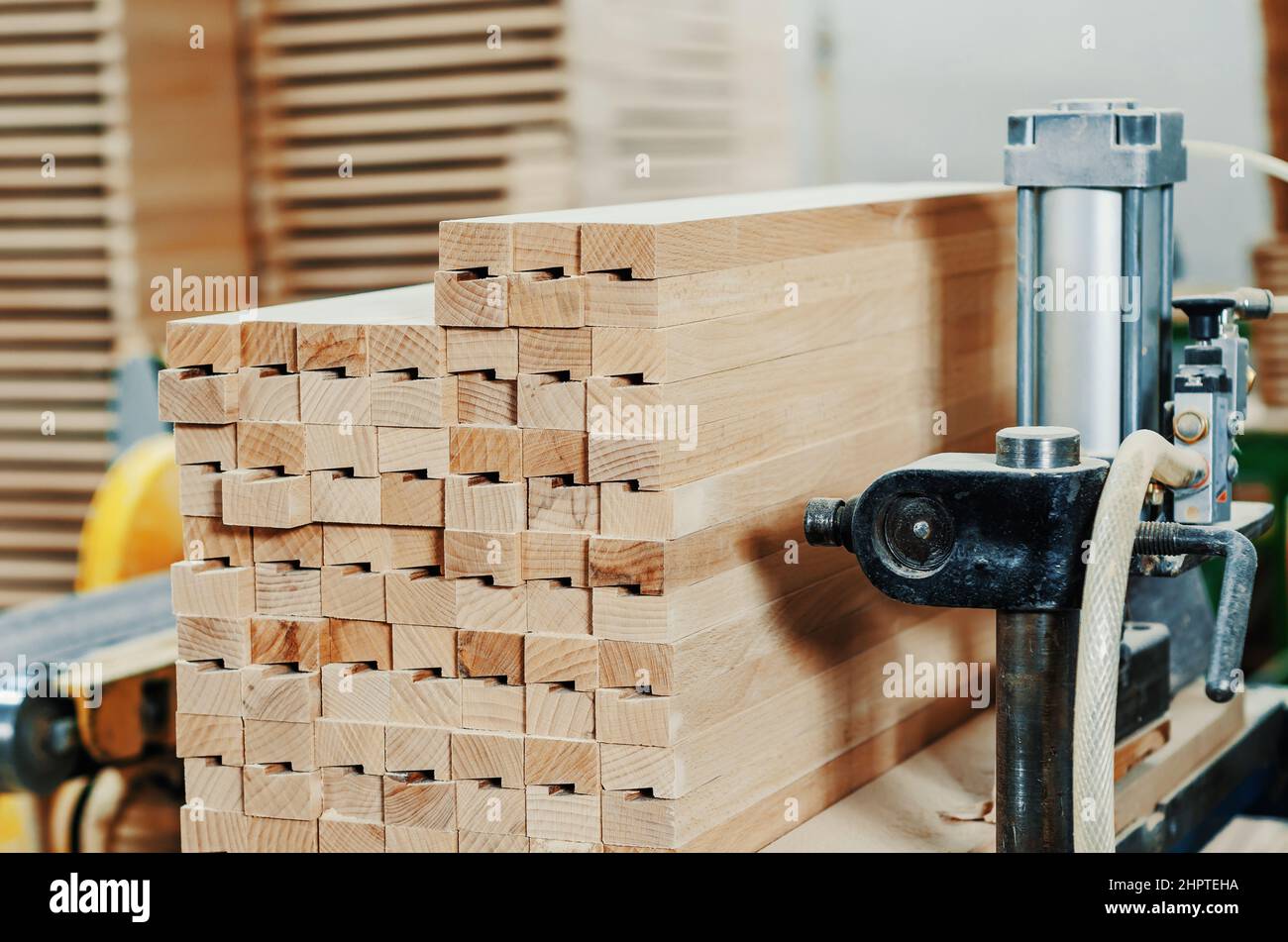 Warehouse long wooden bars hi-res stock photography and images - Alamy
