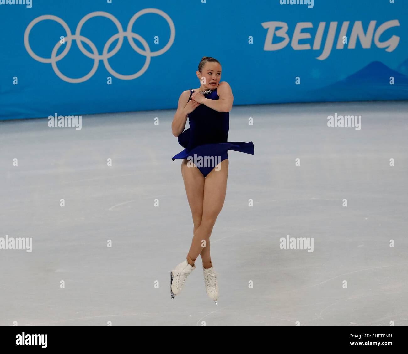 Beijing, Hebei, China. 15th Feb, 2022. Mariah Bell (USA) in the women s ...