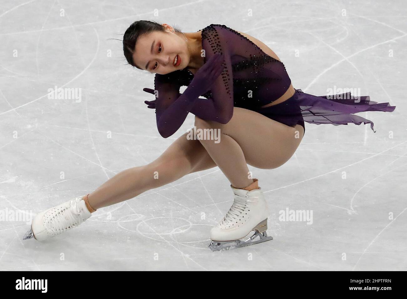 Beijing, Hebei, China. 15th Feb, 2022. Zhu Yi (CHN) in the women s ...