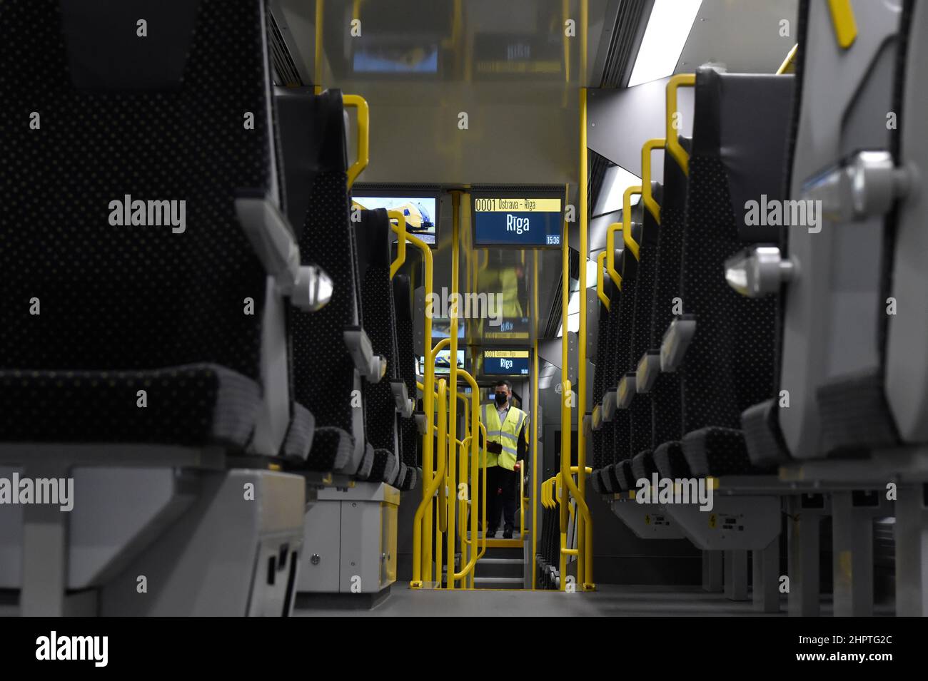 Ostrava, Czech Republic. 23rd Feb, 2022. Production trains for Latvian ...