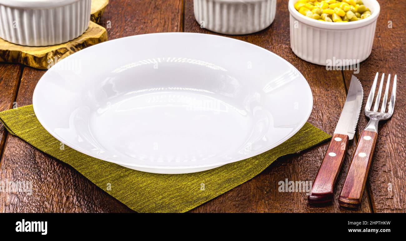 White Plate Side View