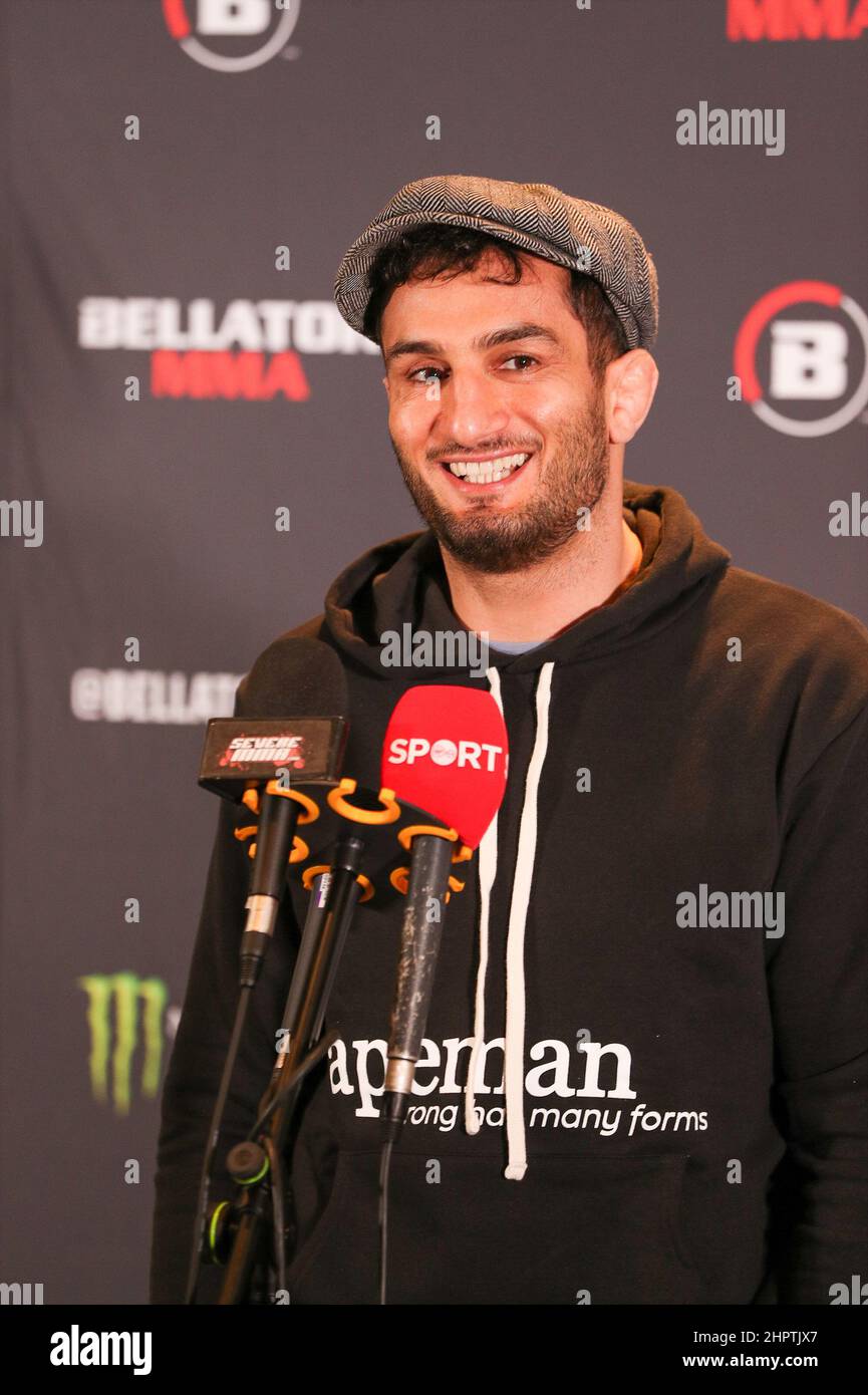 Dublin, Ireland. 23rd Feb, 2022. Bellator Middleweight world champion ...