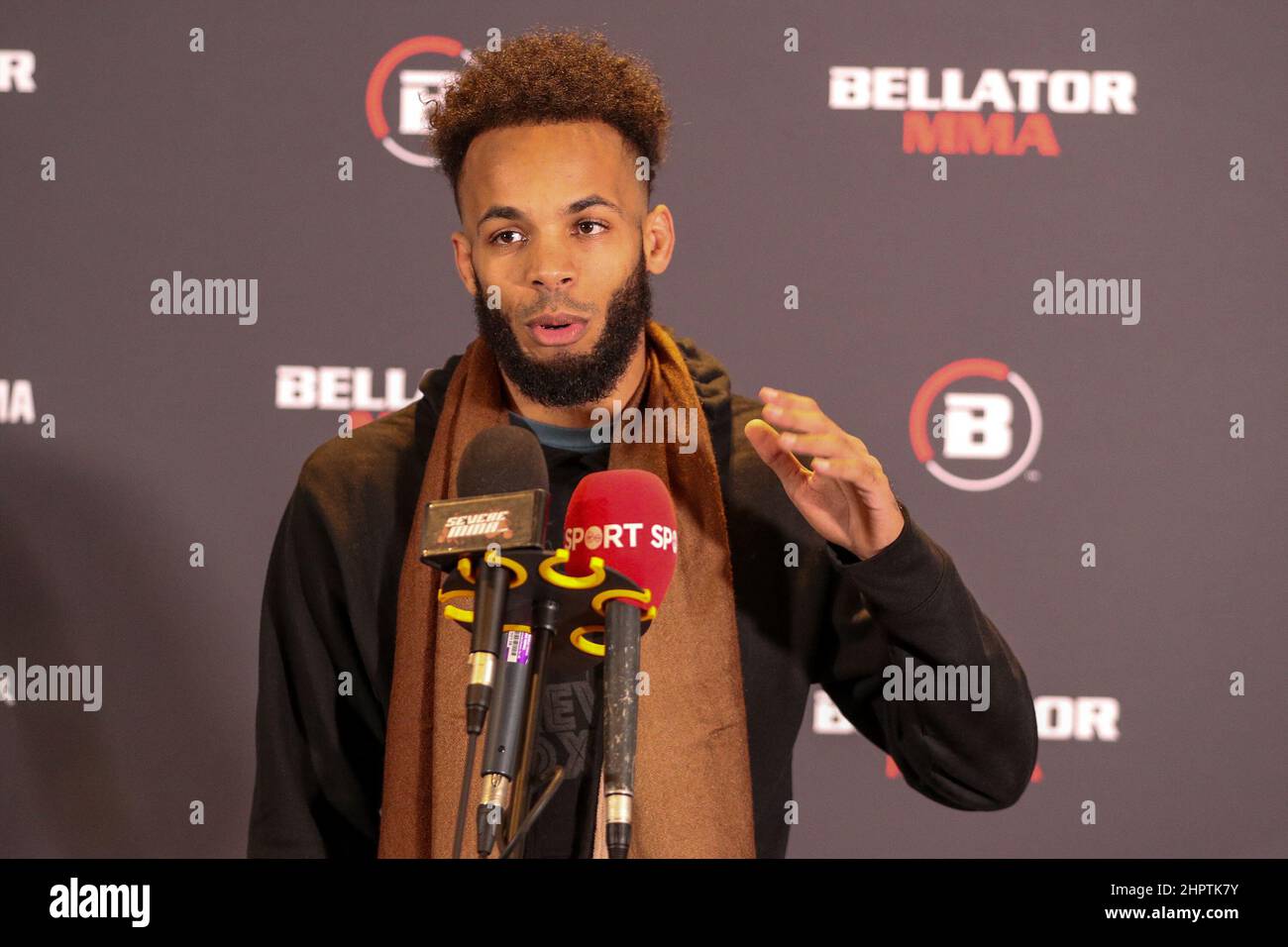 Dublin, Ireland. 23rd Feb, 2022. Bellator bantamweight fighter, Jornel ...