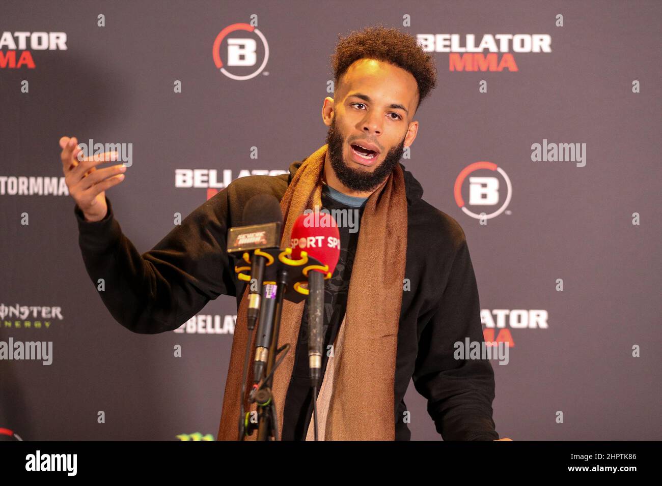 Dublin, Ireland. 23rd Feb, 2022. Bellator bantamweight fighter, Jornel ...