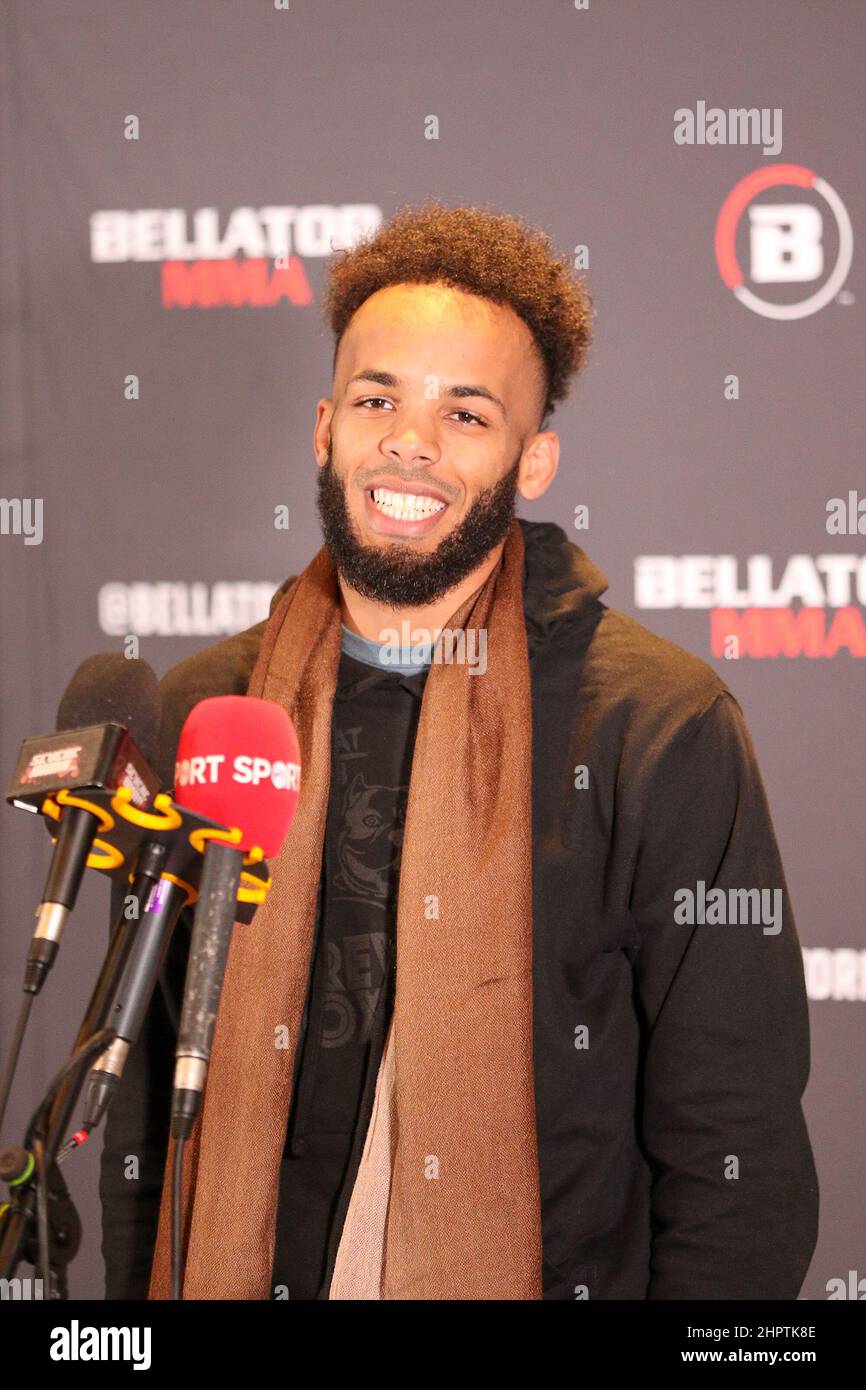 Dublin, Ireland. 23rd Feb, 2022. Bellator bantamweight fighter, Jornel ...