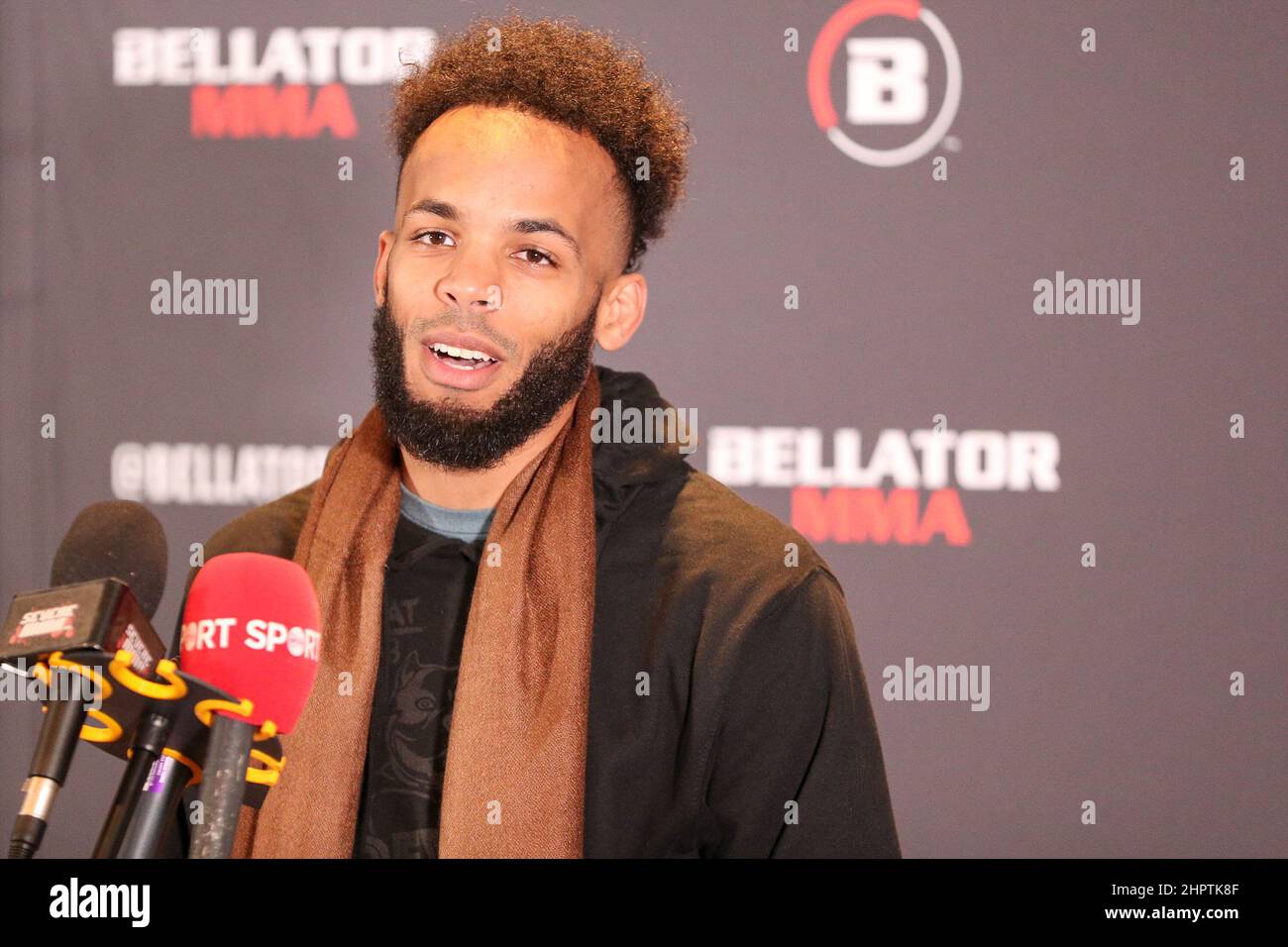 Dublin, Ireland. 23rd Feb, 2022. Bellator bantamweight fighter, Jornel ...
