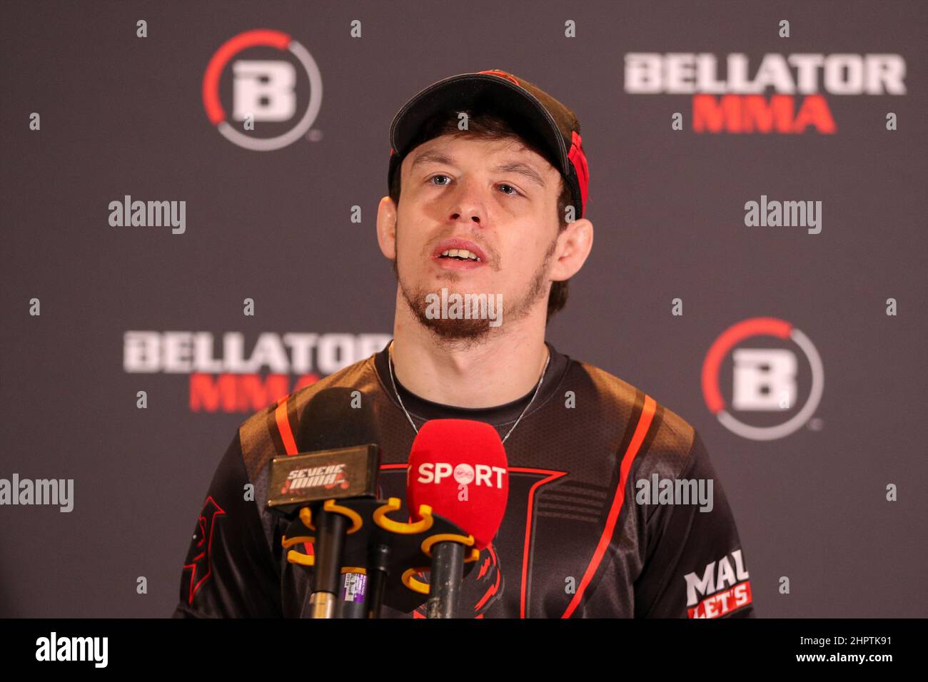 Dublin, Ireland. 23rd Feb, 2022. Bellator featherweight fighter, Ciaran ...