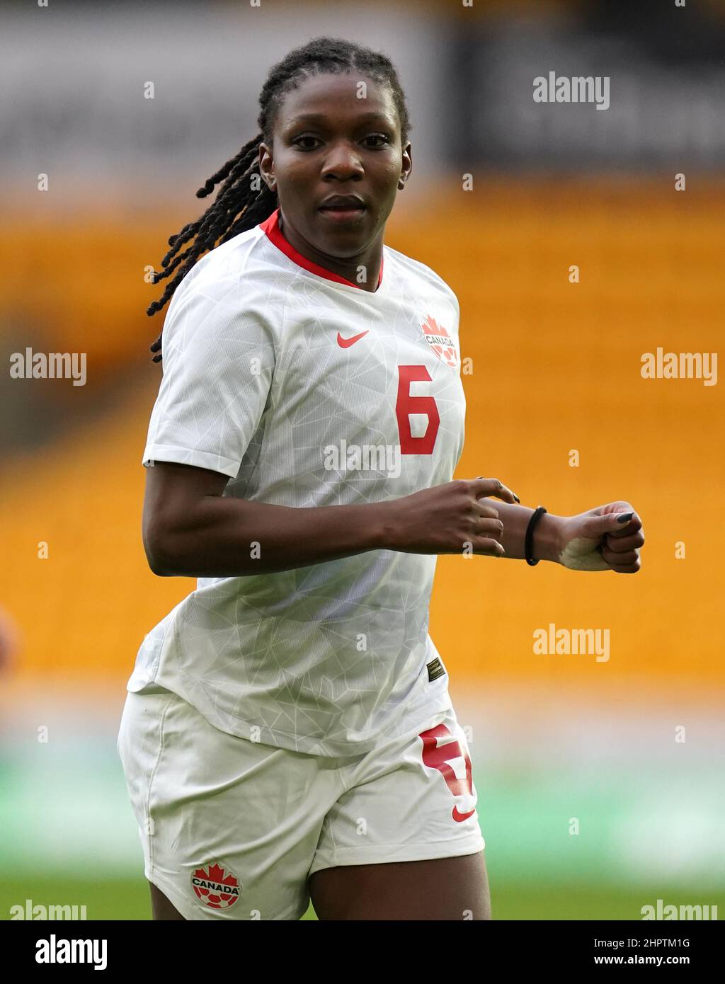 Canada's Deanne Rose during the Arnold Clark Cup match at Molineux ...
