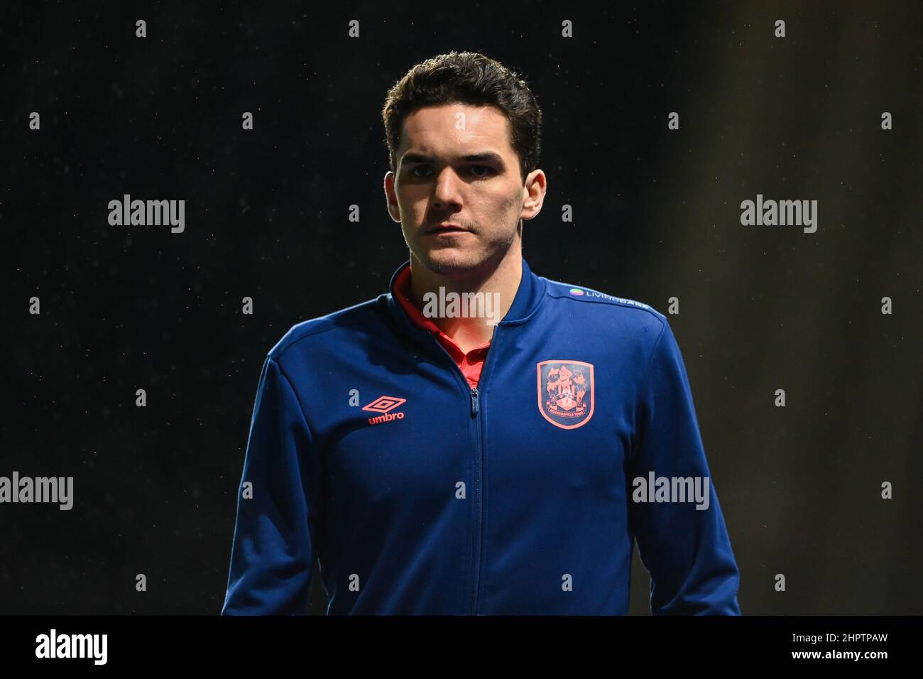 Lee Nicholls #21 of Huddersfield Town arrives at The John Smith's ...