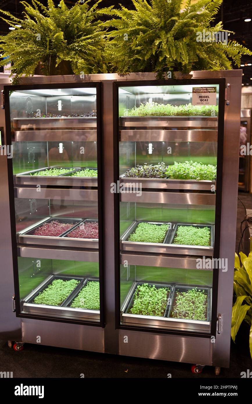 GardenChef Herb and Microgreen Growing Cabinets made by Carter Hoffmann on display at the ...