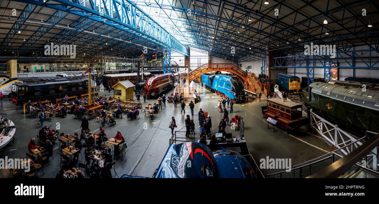 Panorama of the Great Hall at the National Railway Museum, York ...