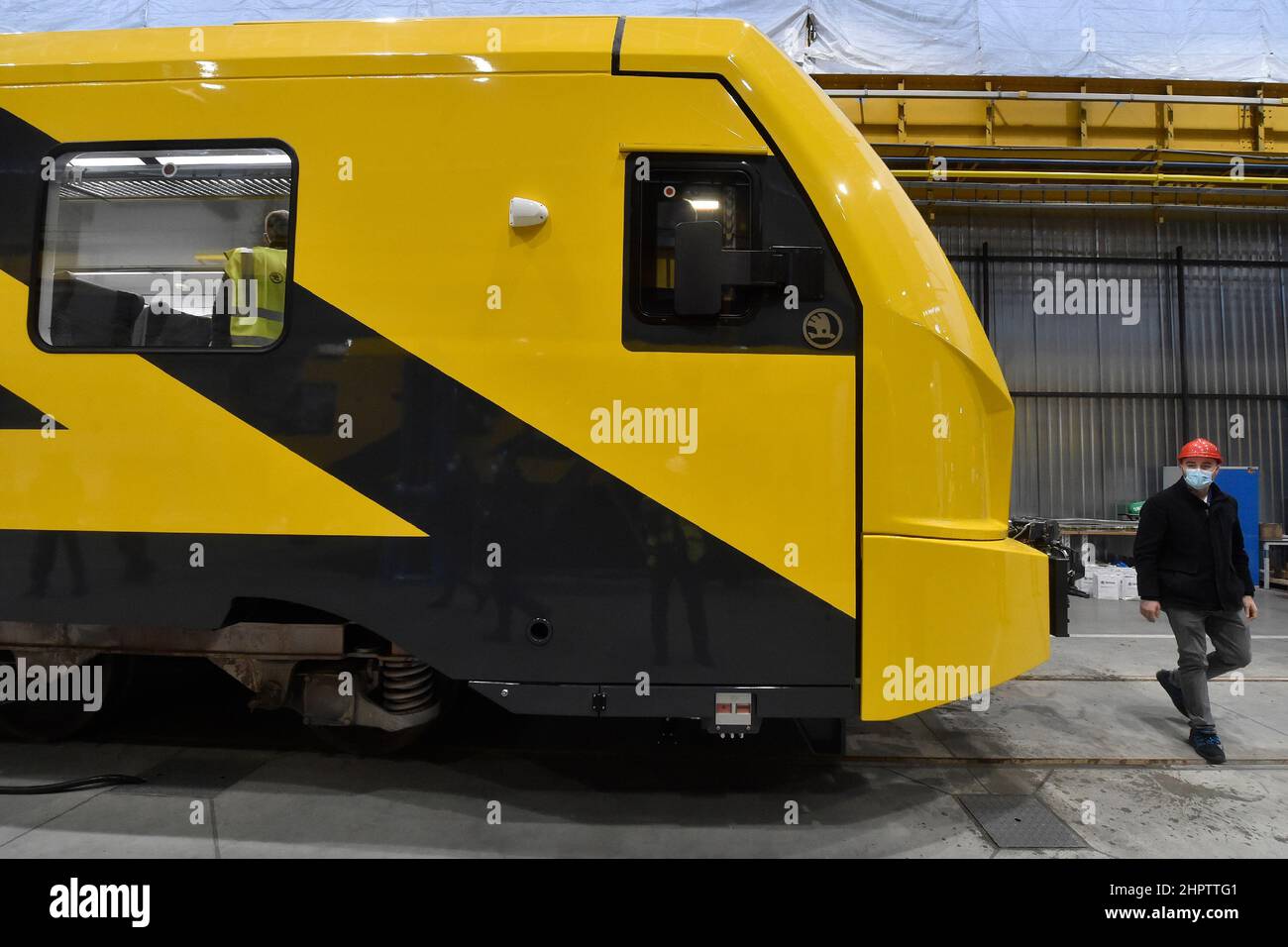 Ostrava, Czech Republic. 23rd Feb, 2022. Production trains for Latvian ...