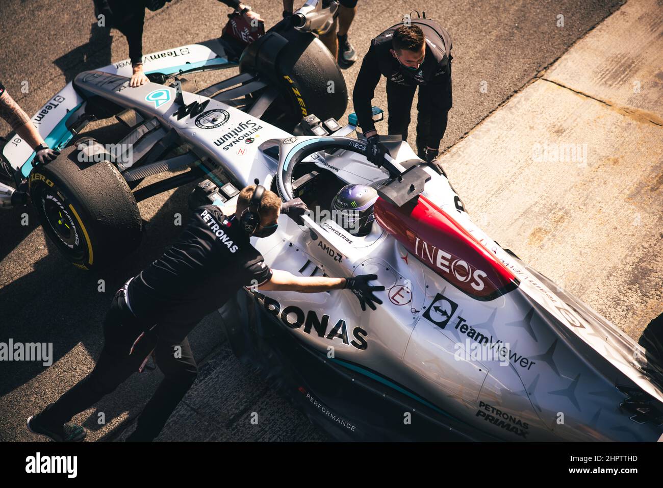 Lewis Hamilton (GBR) Mercedes AMG F1 W13. 23.02.2022. Formula One ...