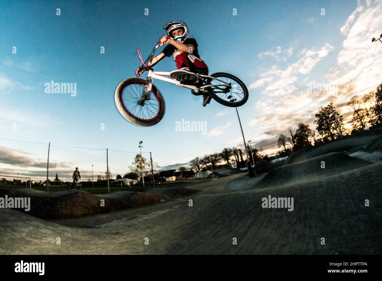 Cyclist stunt riding, often referred to as stunting, is a bicycle sport ...