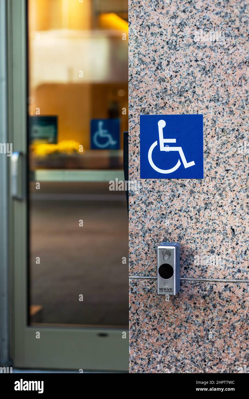 Disabled access building automatic doors hi-res stock photography and ...