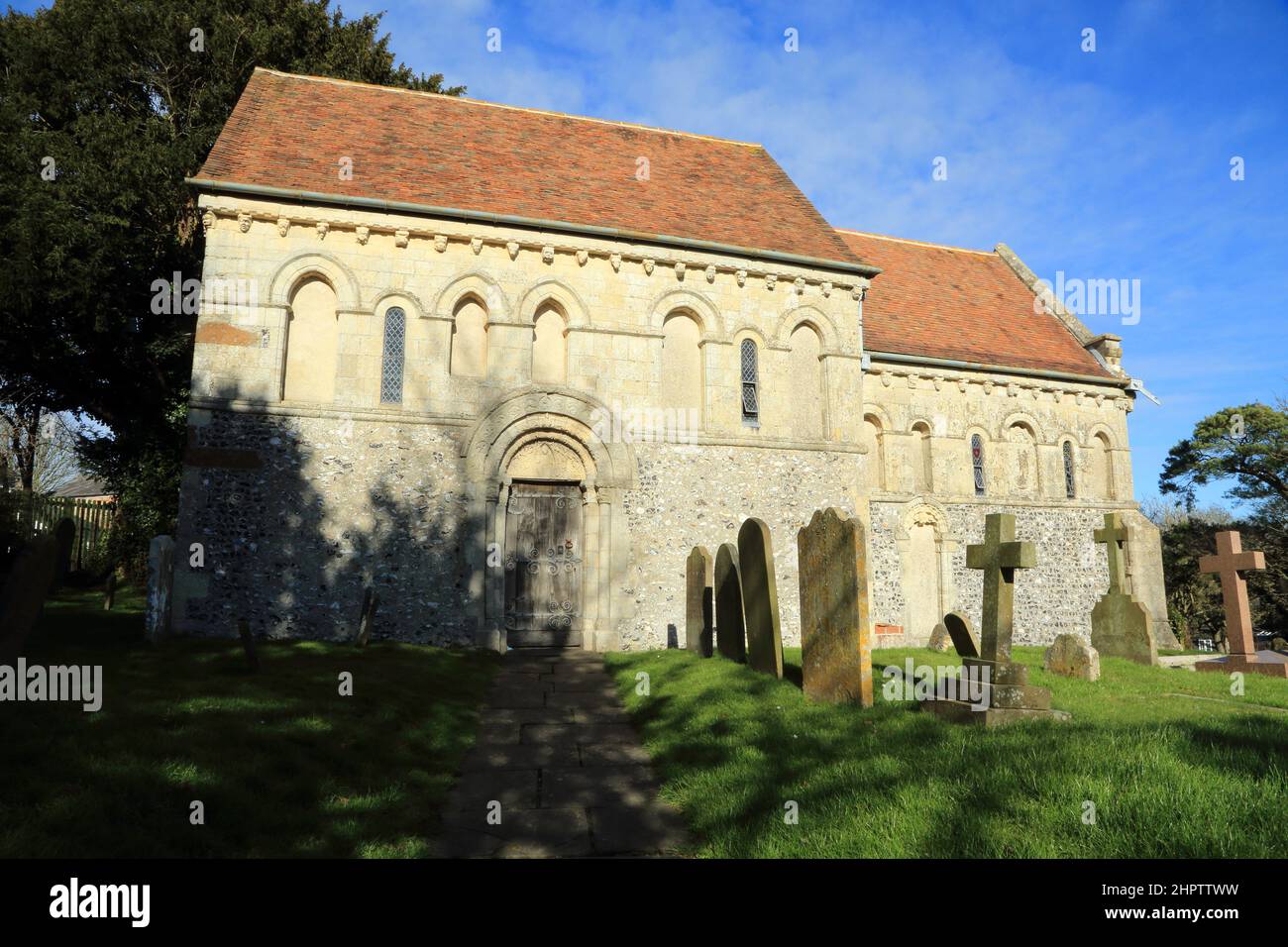 St Nicholas Church - Norman architecture - Barfrestone, Dover, Kent ...