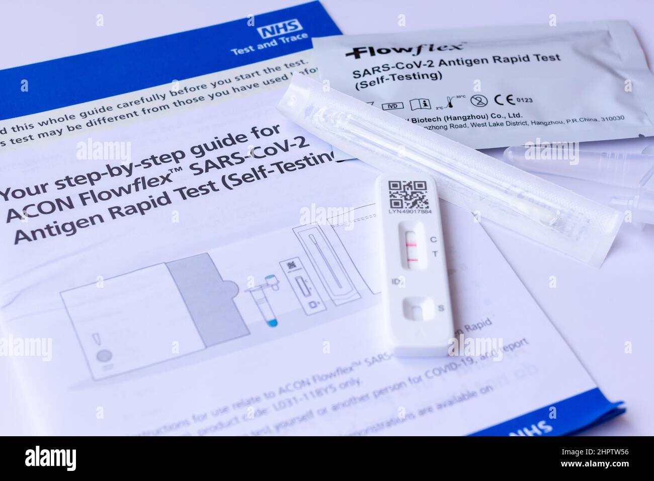 Flowflex sars cov 2 antigen rapid test self testing hi-res stock ...