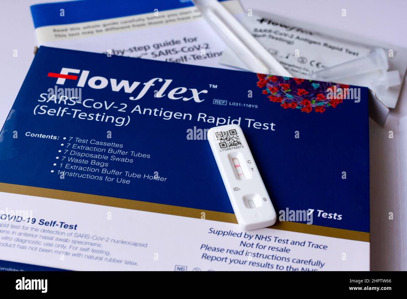 Flowflex SARS-CoV-2 Antigen Rapid Test Kit, self testing, with a ...
