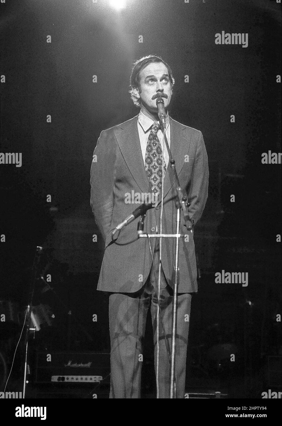 English actor and comedian John Cleese during a one-man sketch at the ...