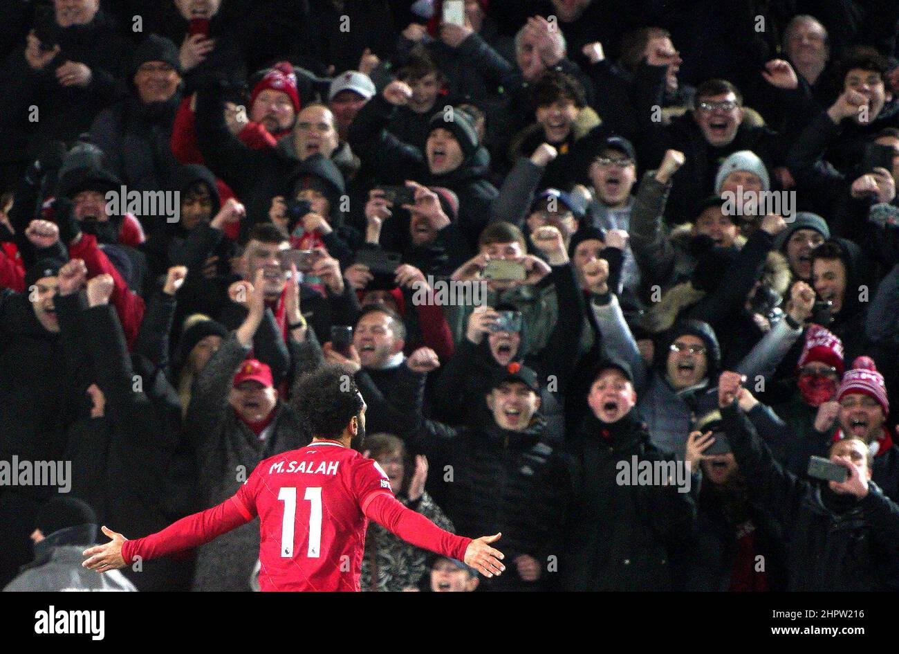 Salah liverpool 2022 celebration hi-res stock photography and images ...