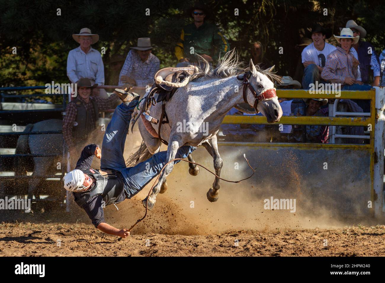Saddle bronc riding hi-res stock photography and images - Alamy