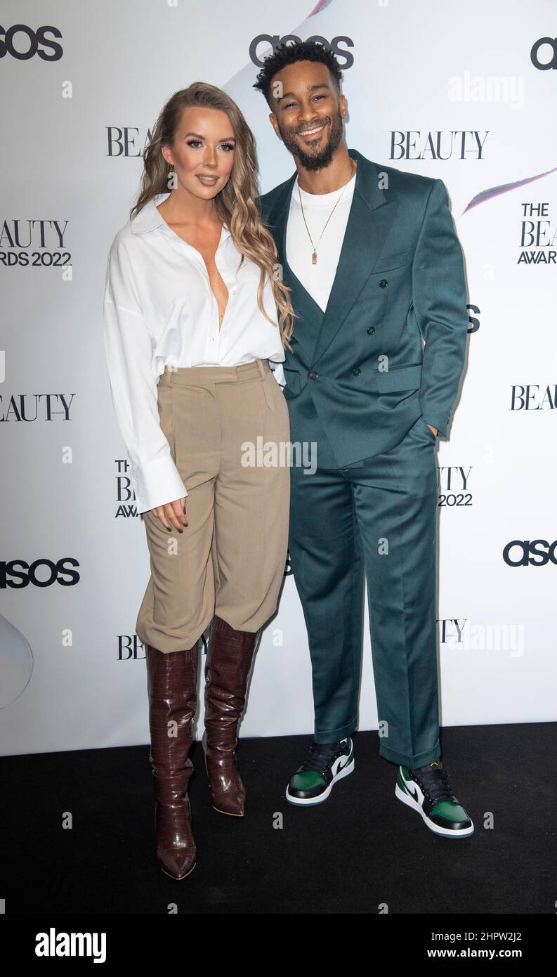 London, UK .Faye Winter and Teddy Soaresat the Beauty Awards 2022 with ...