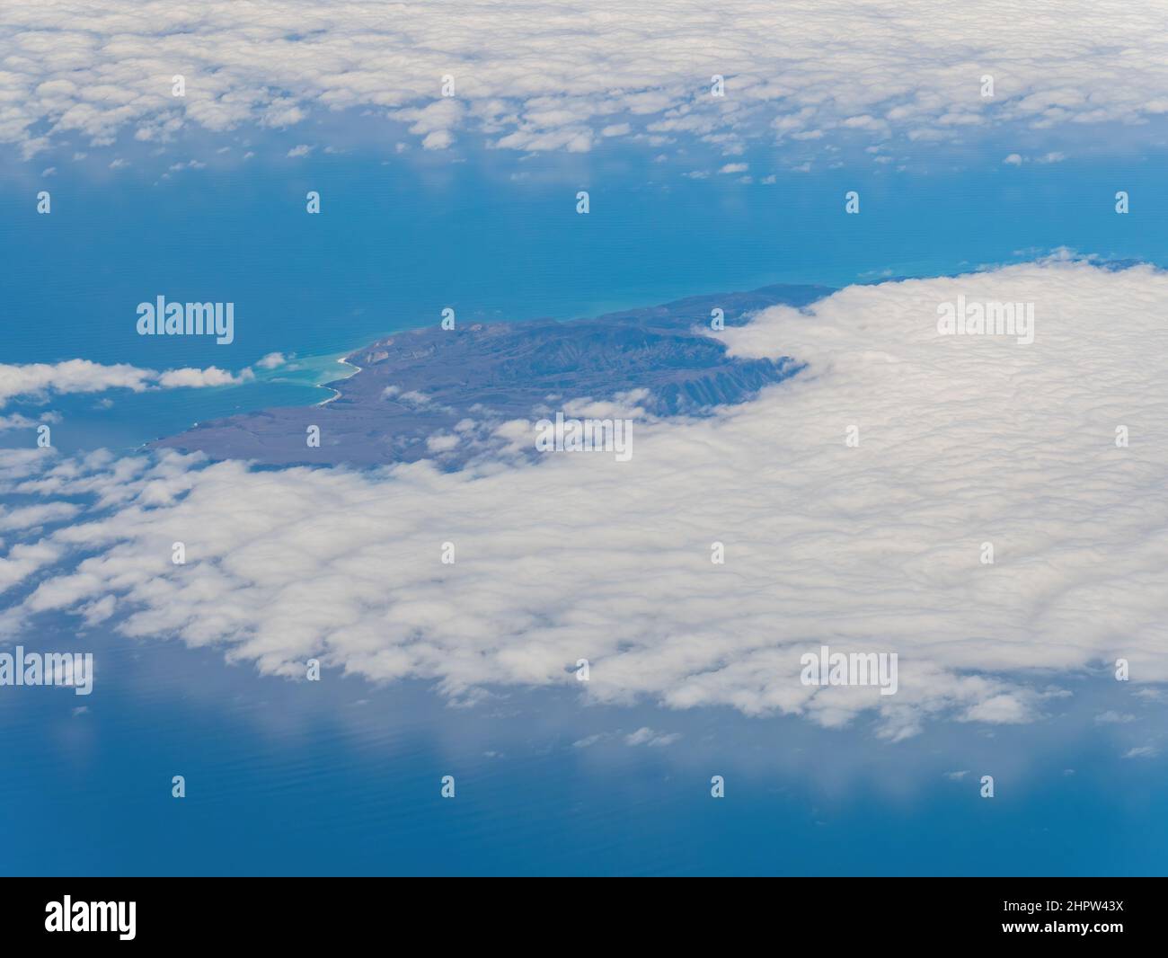 Aerial view of the Channel Islands National Park at California Stock ...