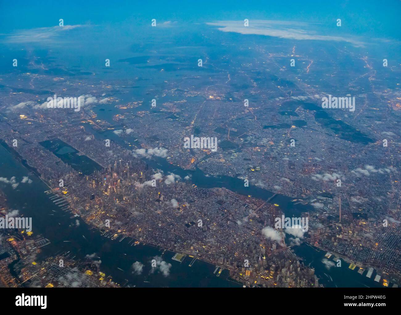 Manhattan bird view hi-res stock photography and images - Alamy