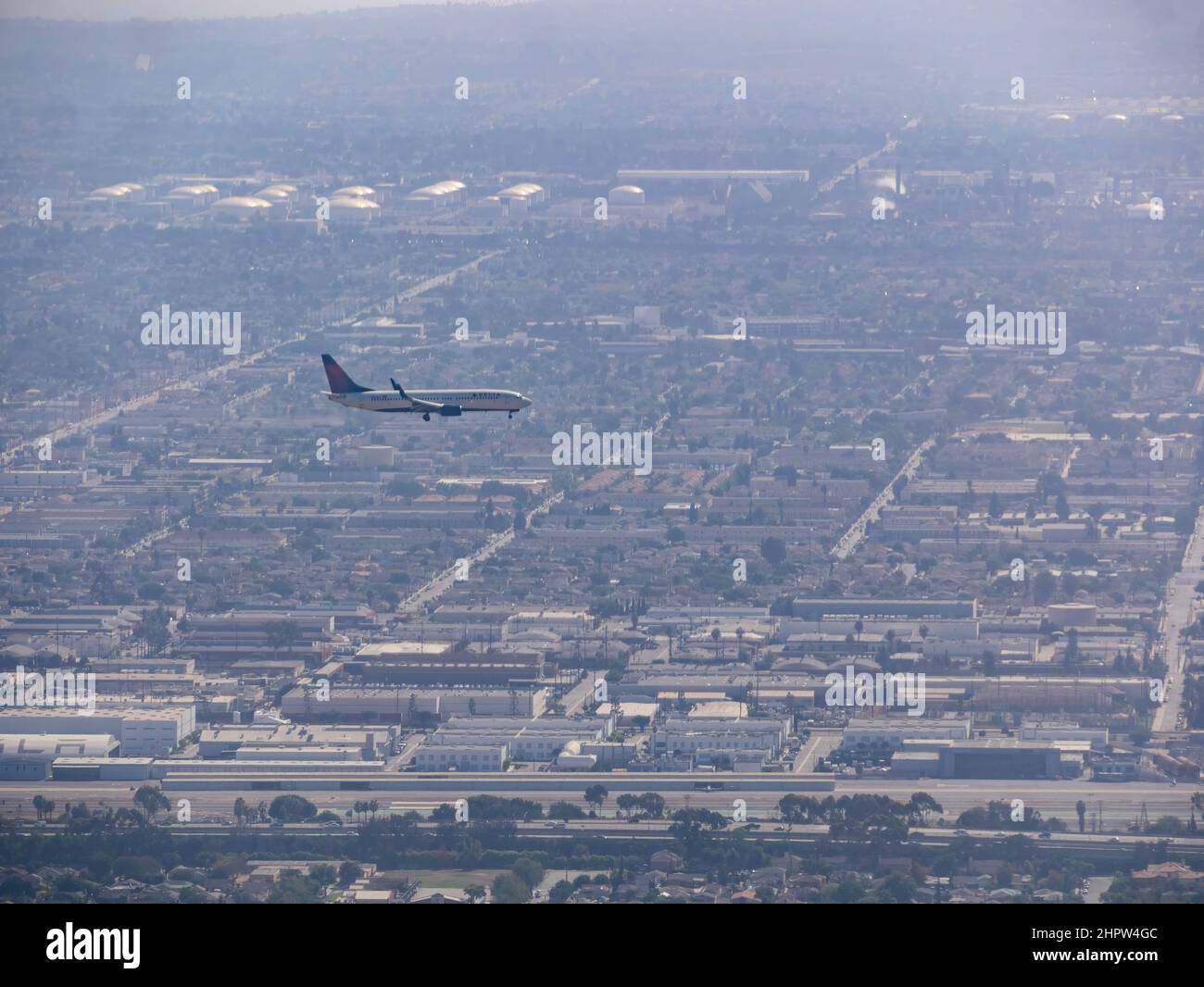 Aerial shot flying over los hi-res stock photography and images - Alamy