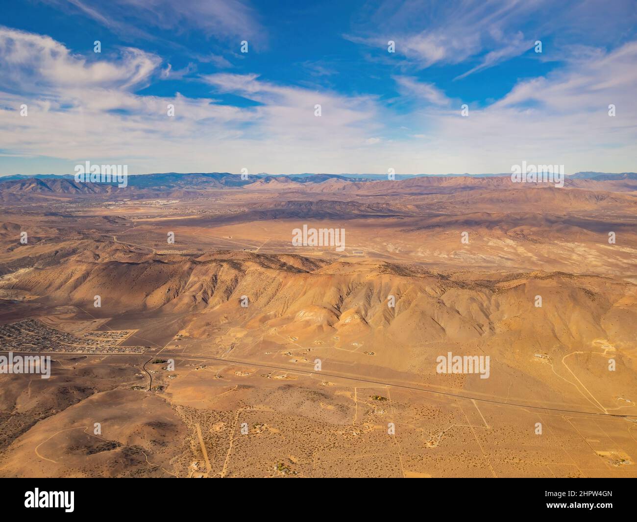Aerial view of the Reno cityscape at Nevada Stock Photo - Alamy