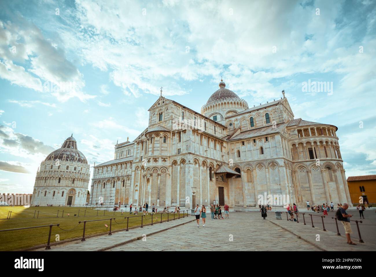 PISA - August, 4, 2020: landscape with Pisa Cathedral in Pisa, Italy ...