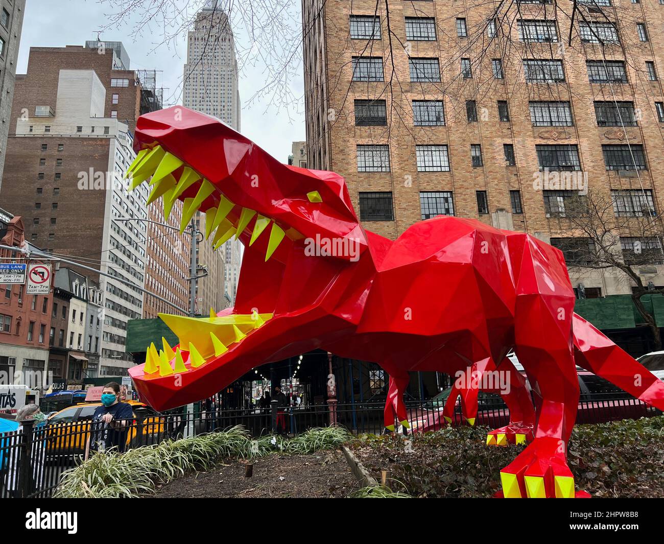 New York, United States. 23rd Feb, 2022. Rexor the Tyrannosaurus Rex by ...