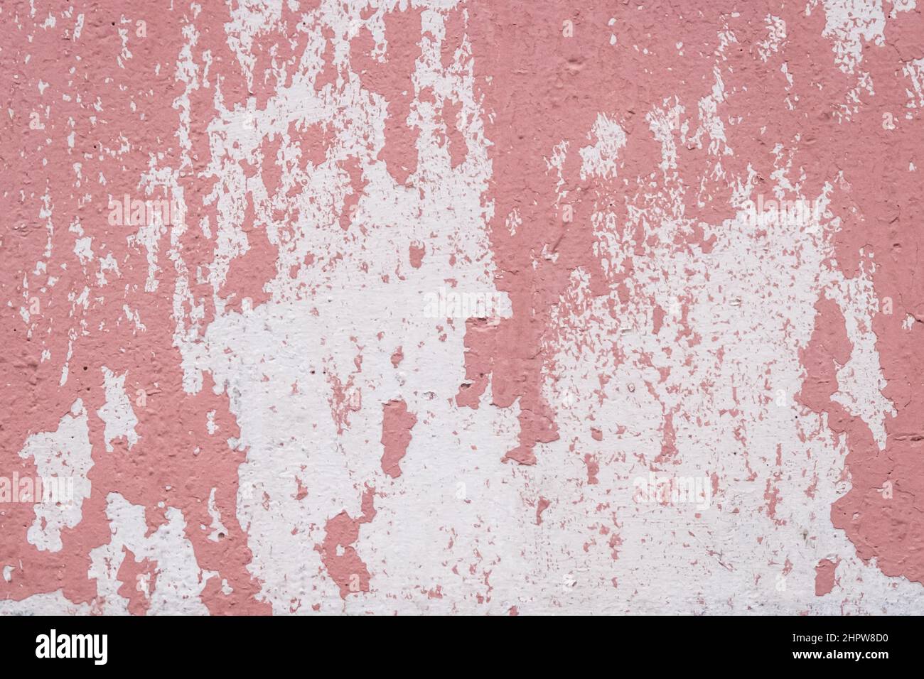 Red peeling paint abstract color pattern design worn weathered white ...