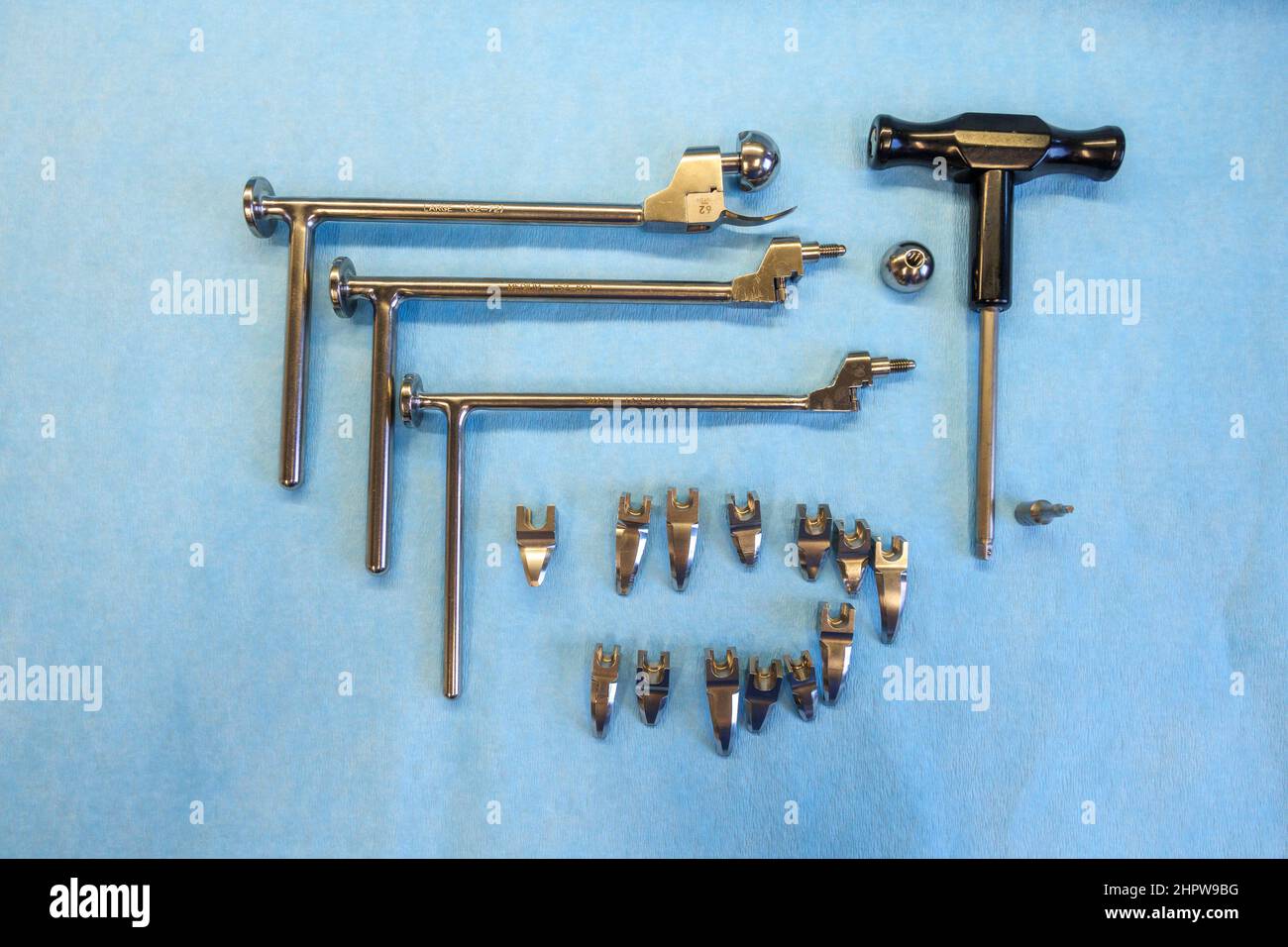 instruments for the explantation of a cementless hip prosthesis Stock ...