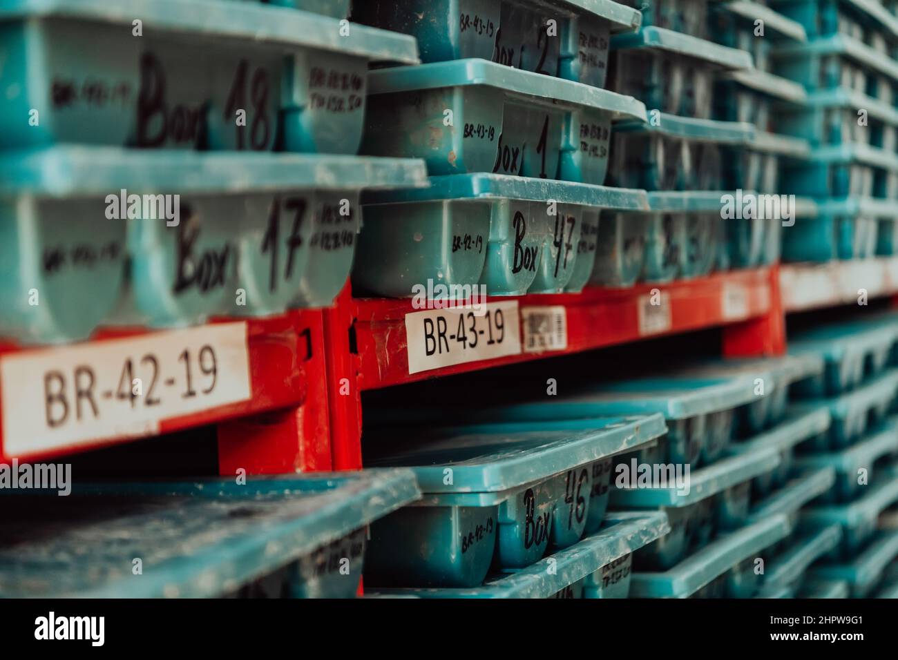 Core boxes geology hi-res stock photography and images - Alamy