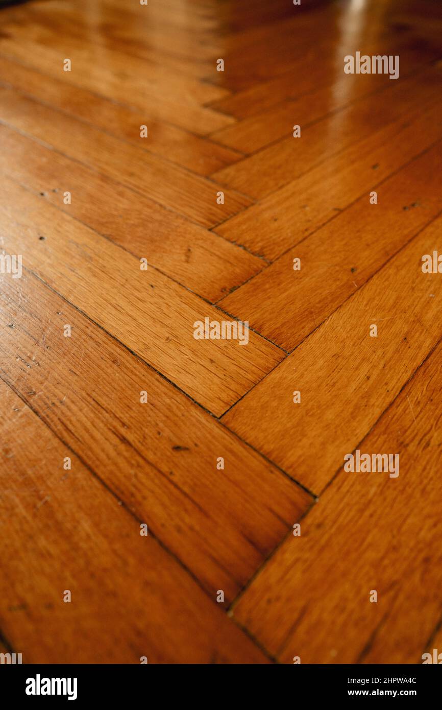 Vintage plain wooden parquet floor detail. Hardwood tiles in a seamless ...