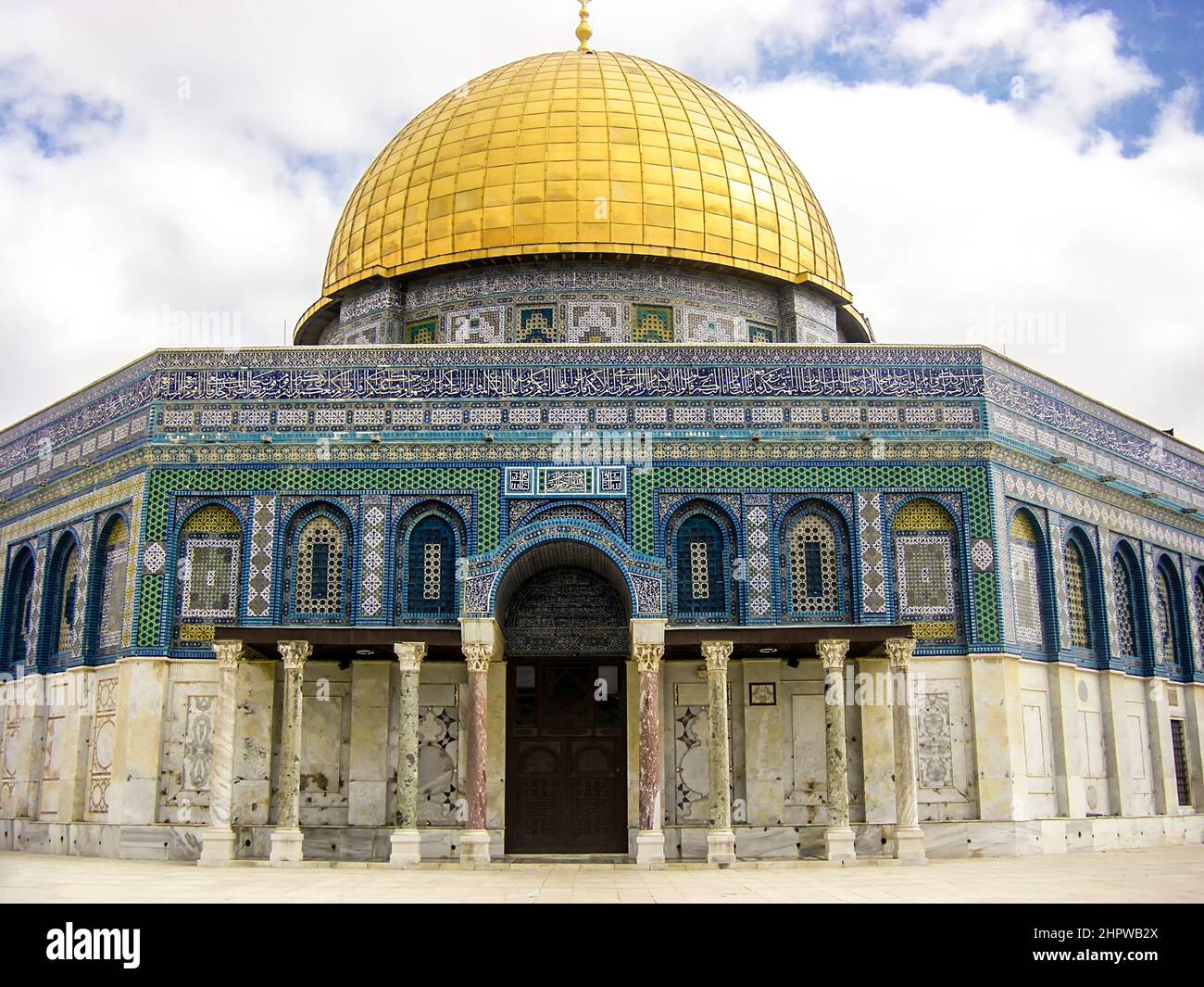 Dome of the Rock. The most known mosque in Jerusalem. Temple Mount is ...