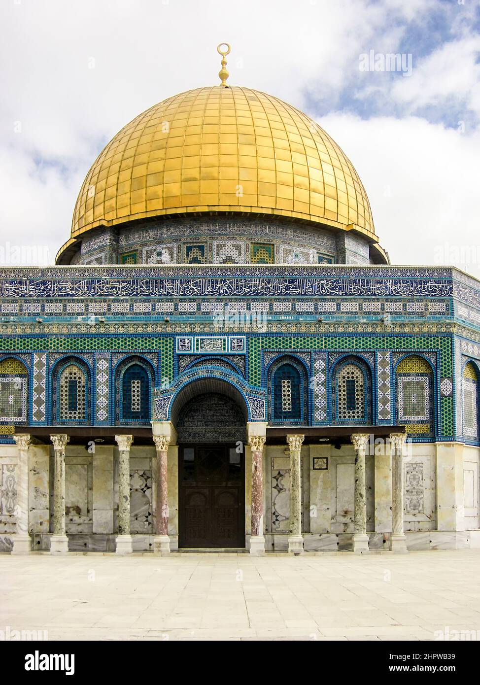 Dome of the Rock. The most known mosque in Jerusalem. Temple Mount is ...