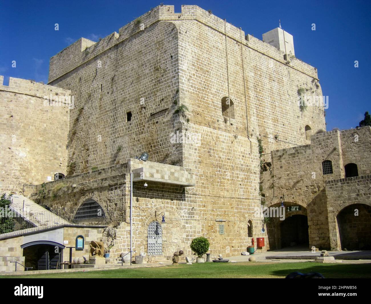 walls of old crusader fortress in Akko, Israel Stock Photo - Alamy