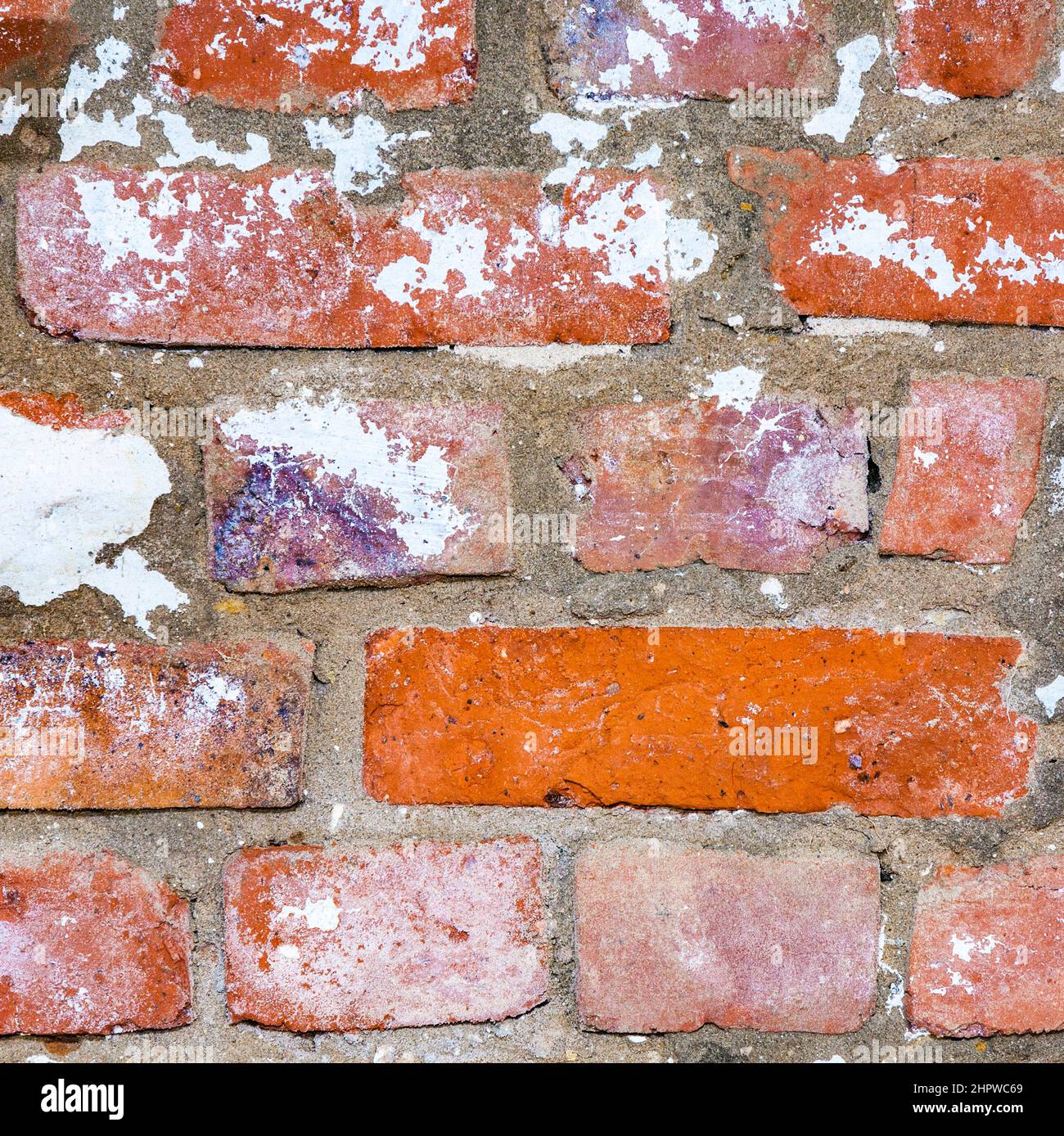 Red brick wall in a cellar with old plaster Stock Photo - Alamy