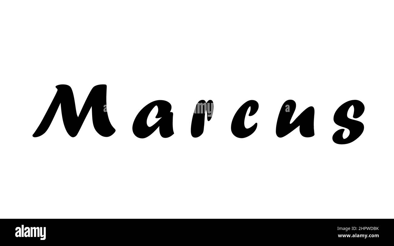 Simple text name design on white Stock Photo - Alamy