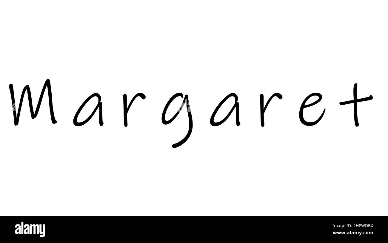 Simple text name design on white Stock Photo - Alamy