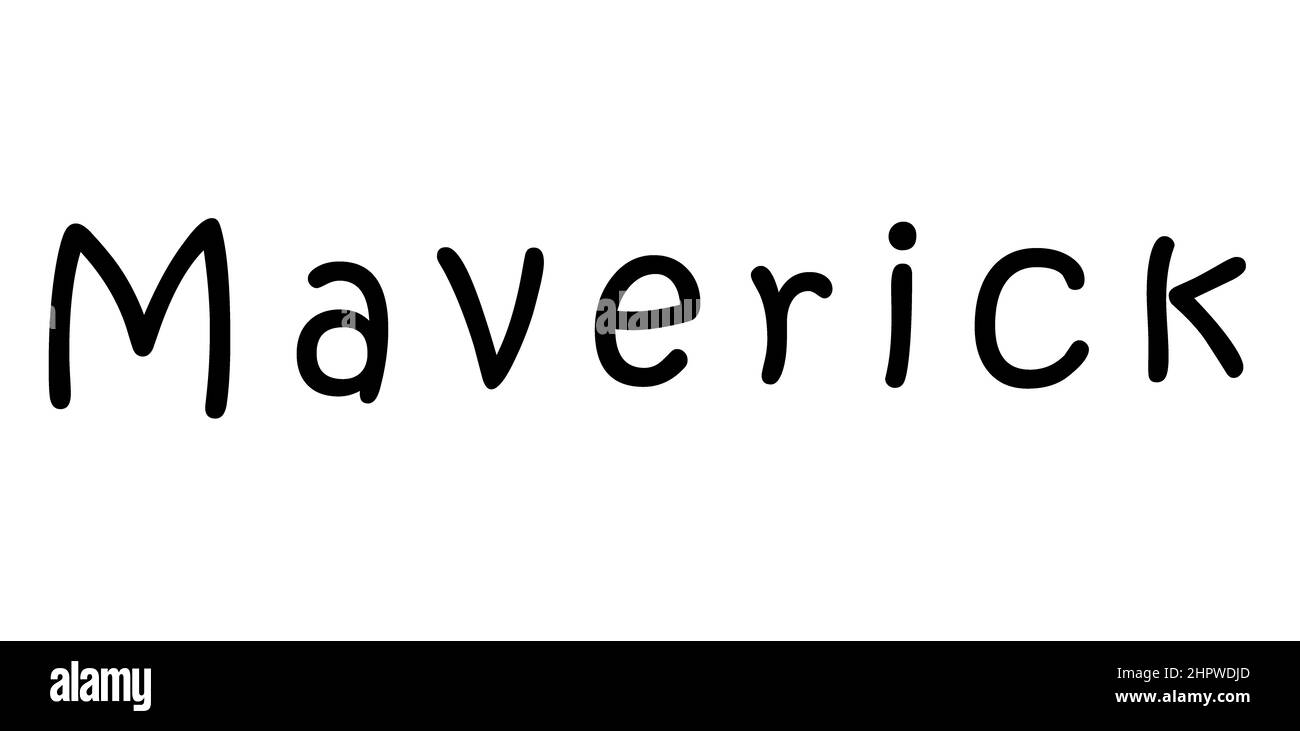 Simple text name design on white Stock Photo - Alamy