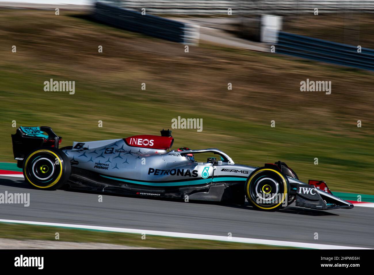 Barcelona/Spain - 23/02/2022 - #63 George Russell (GBR) in his Mercedes ...