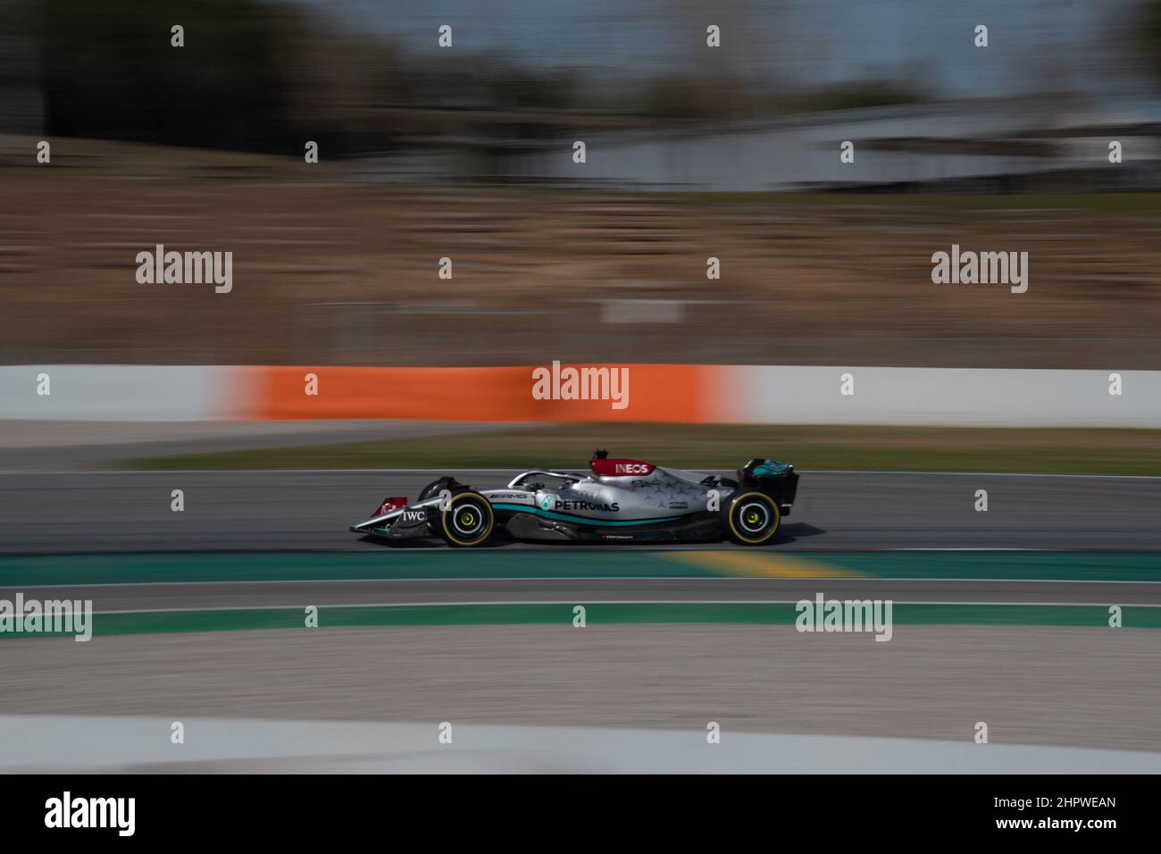 Barcelona/Spain - 23/02/2022 - 7 times world champion #44 Lewis ...