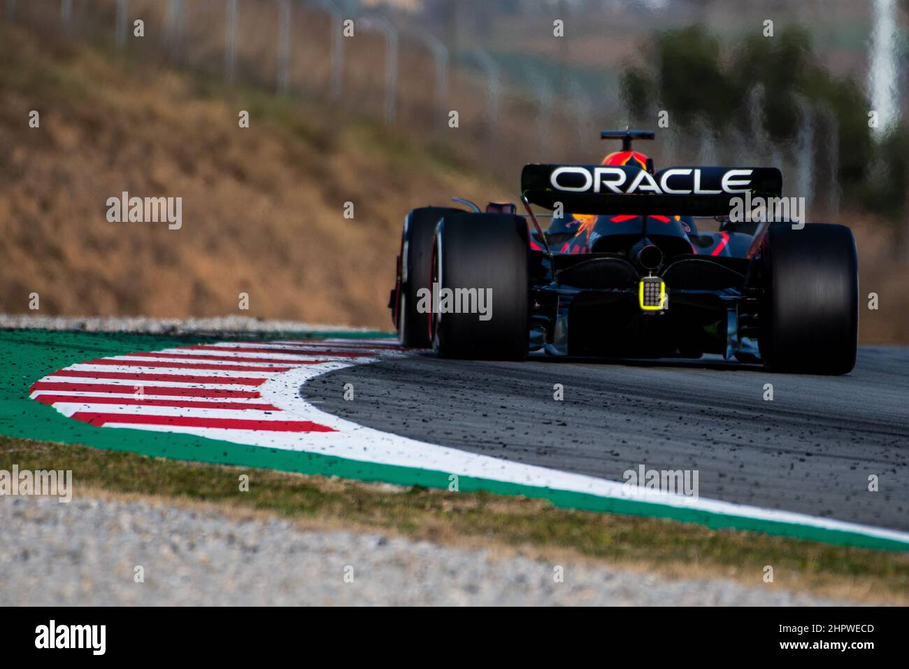 Barcelona/Spain - 23/02/2022 - World Champion #1 Max Verstappen in his ...