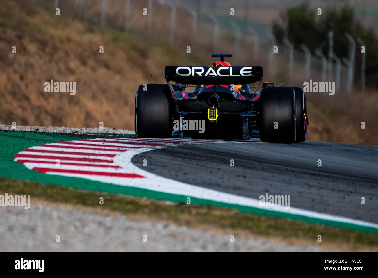 Barcelona/Spain - 23/02/2022 - World Champion #1 Max Verstappen in his ...