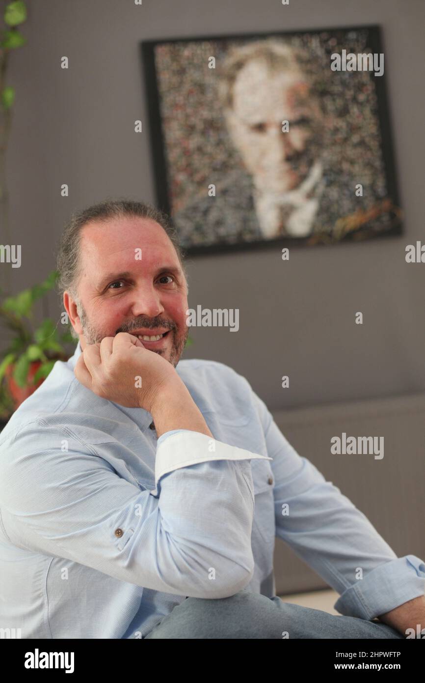 ISTANBUL, TURKEY - APRIL 18: Famous Turkish musician and singer Fatih ...