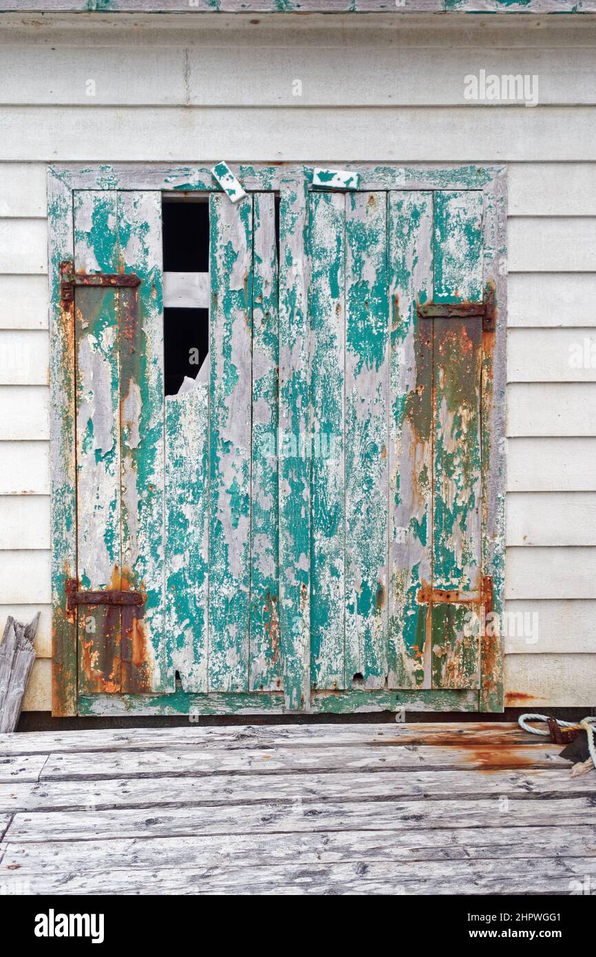 Old damaged door of a house Stock Photo - Alamy
