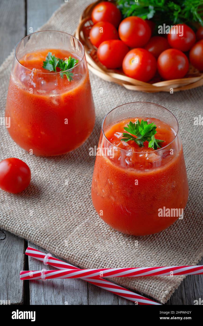 Tomato juice drink hi-res stock photography and images - Alamy